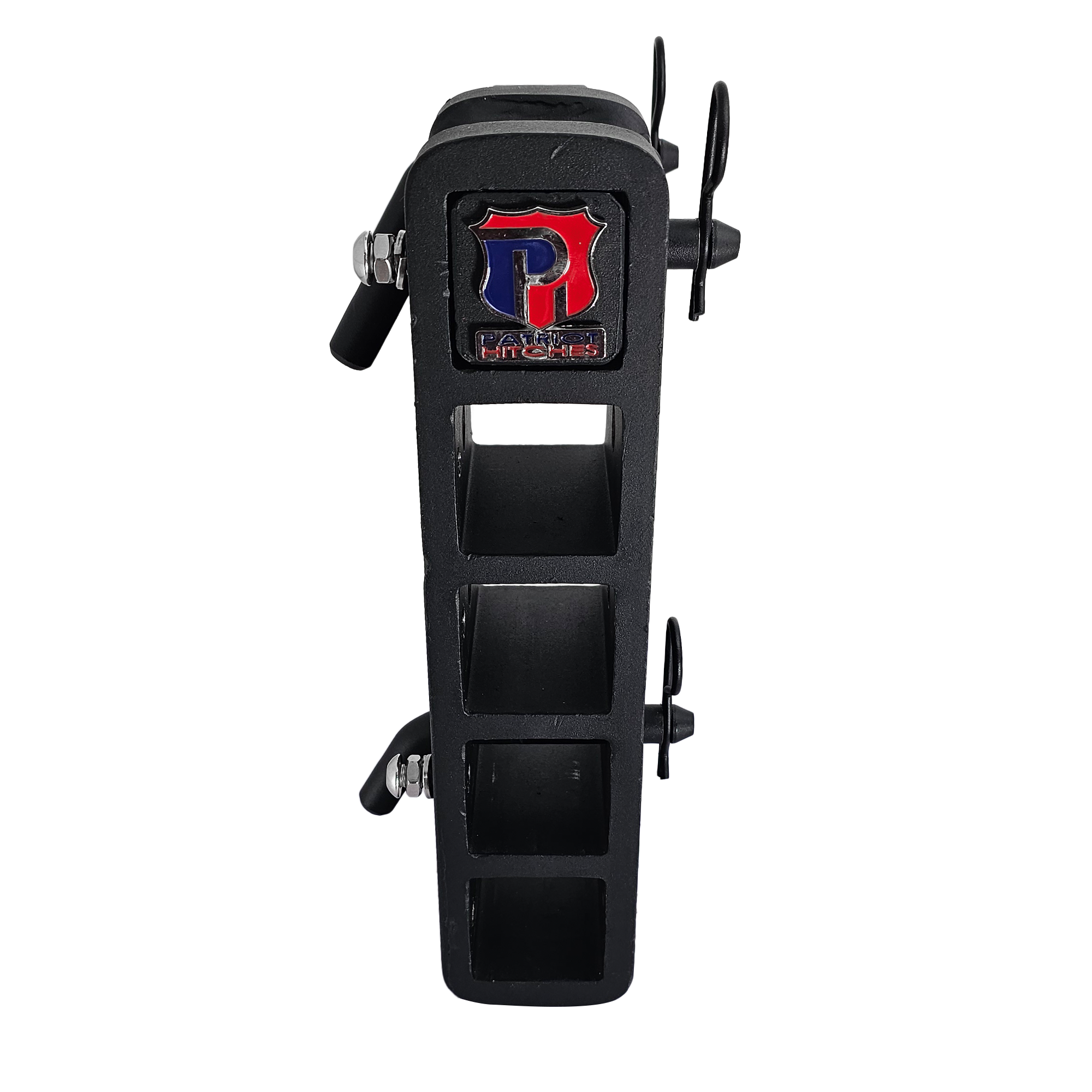 The Major: Adjustable Drop/Rise Hitch Stacked Receivers | Black Texture ...